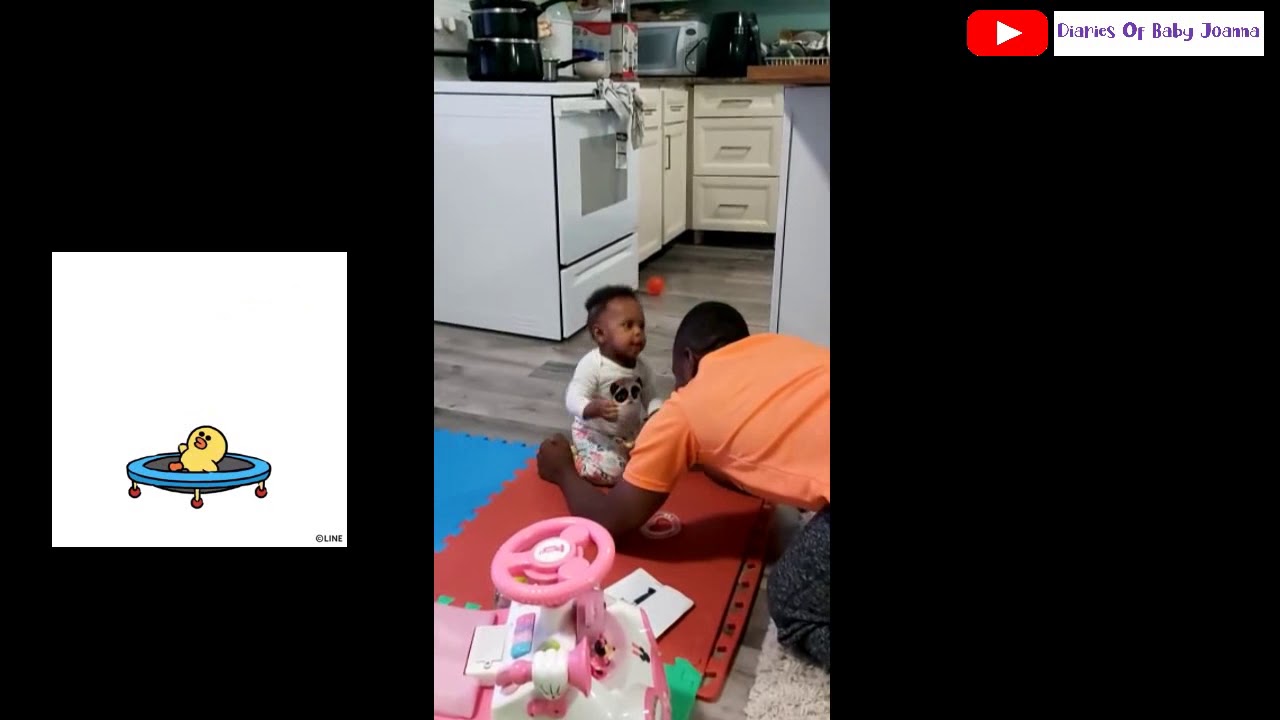 Adorable baby welcomes daddy home is so cute - YouTube
