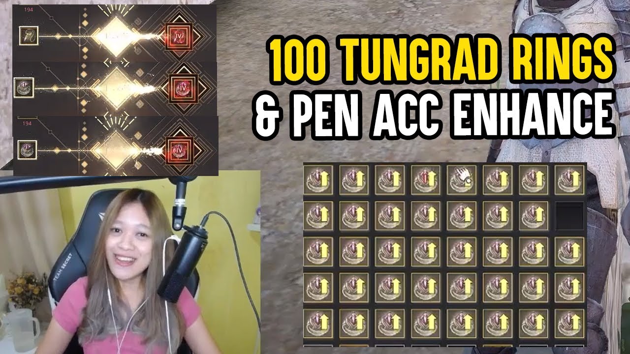 Enhancing 100 Tungrad Rings and other Acc to PEN! - YouTube