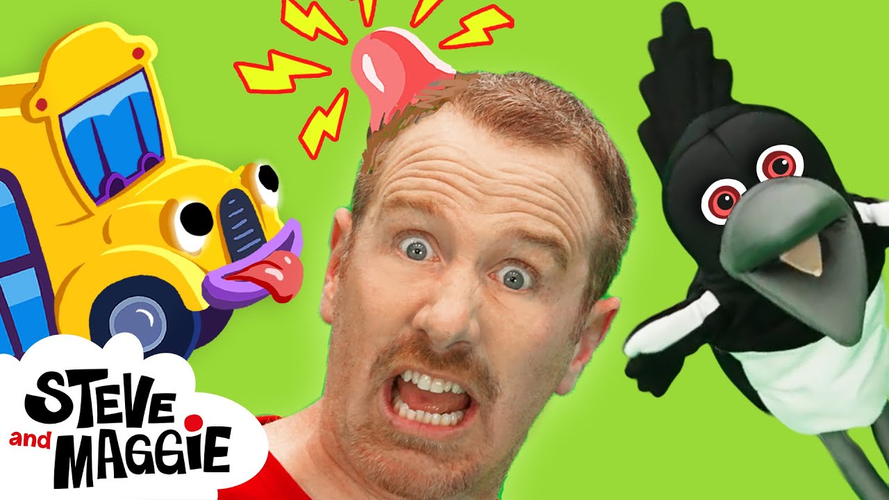 Wheels on the Big Magic Toy Bus Story with Steve and Maggie | Toys for ...