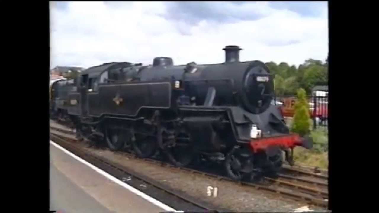 BR class 4 steam loco 80079 on SVR in 1998 - YouTube