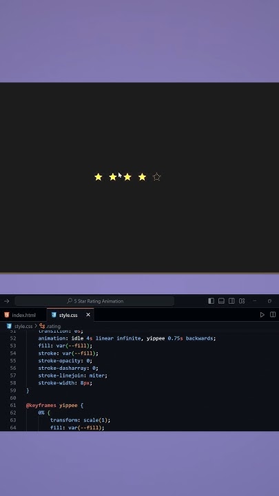 star rating in HTML CSS #shorts - YouTube