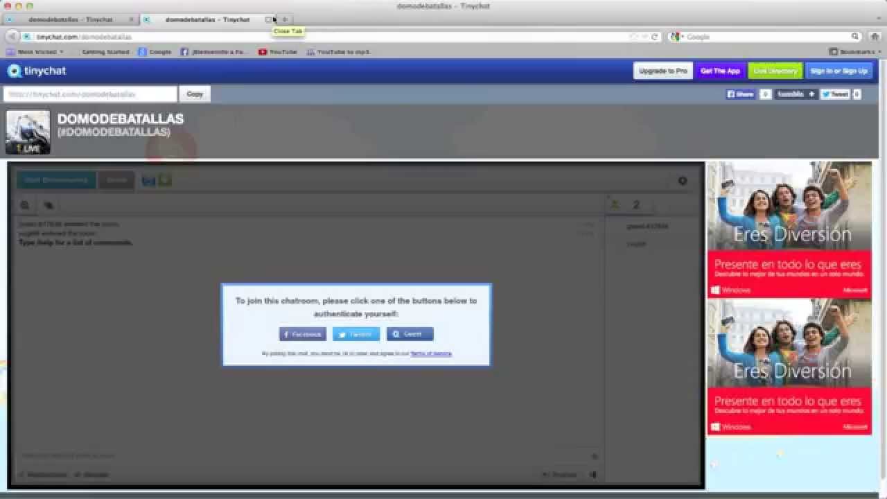 Tutorial YGO PRO | Uso del Chat Tinychat | AnimusX - YouTube