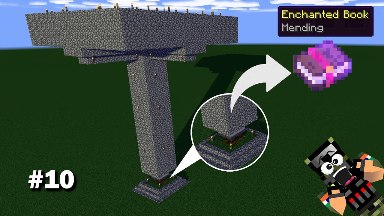 Minecraft Mob Farm, XP Farm, and Mending Book - YouTube