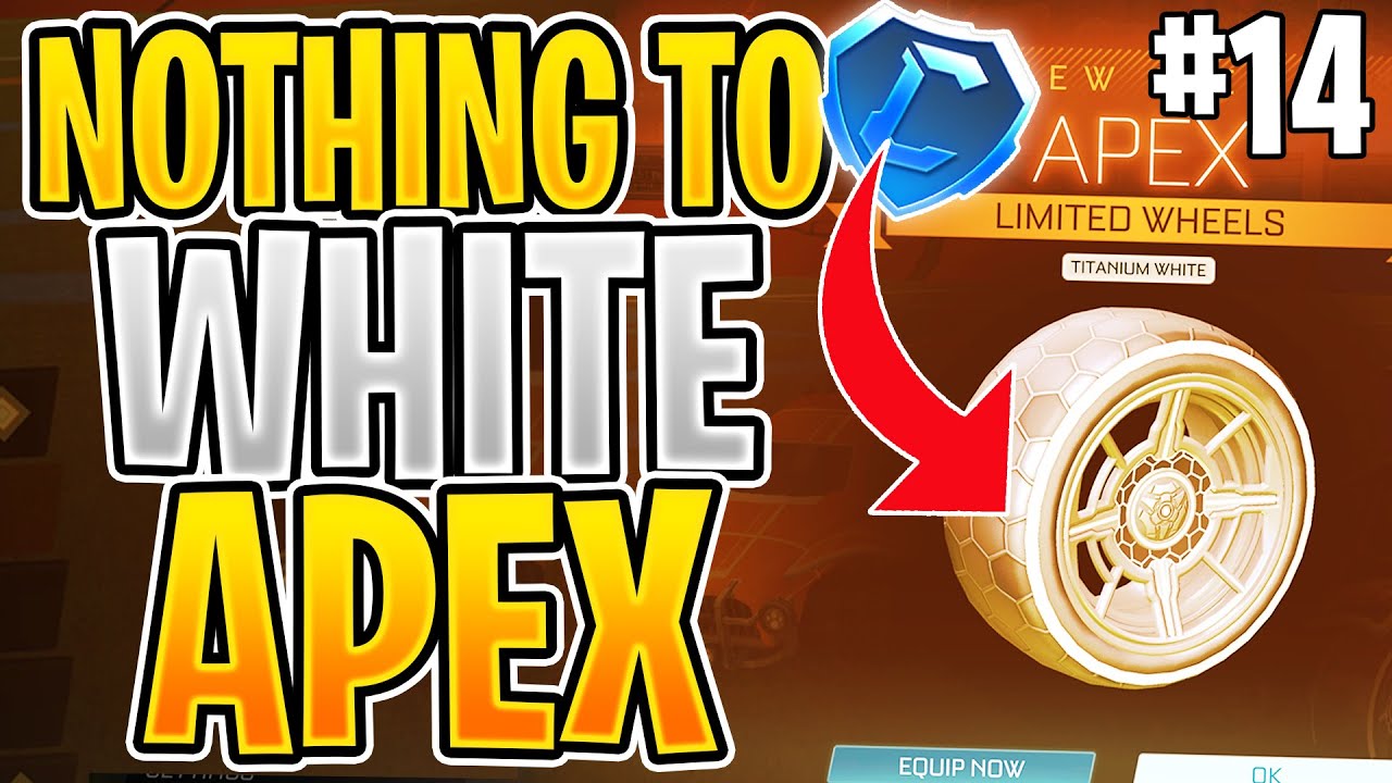 TRADING FROM NOTHING TO TITANIUM WHITE APEX! | (EP: *14*) Rocket League ...