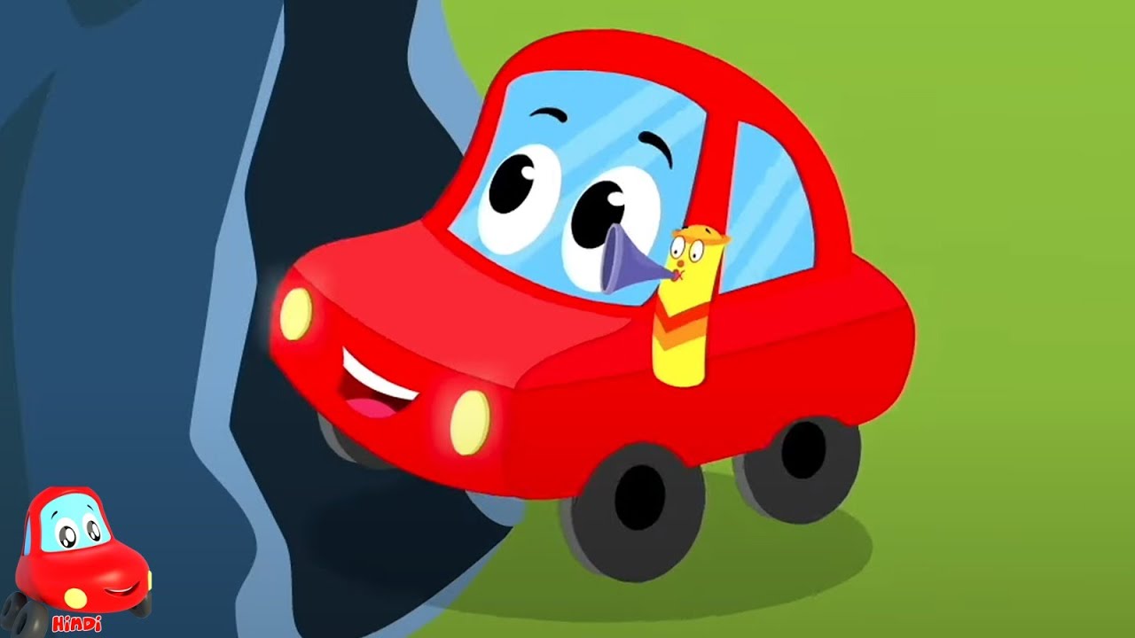 Tiny Red Car Song, छोटी लाल कार, Itsy Bitsy Spider, Kids Rhymes and ...
