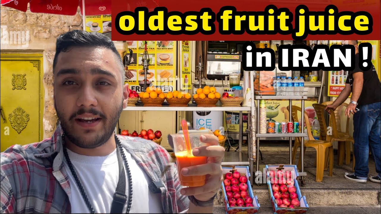 The oldest fruit juice shop in Asia in Iran ! This is a special Iranian ...