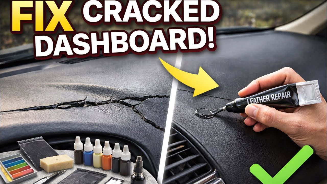 How to Fix a Cracked Dashboard on Any Car | DIY Leather & Interior ...