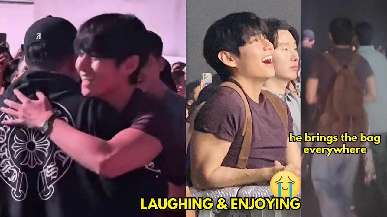 THE WAY TAE HUGS🥺TAEHYUNG WITH HIS BICEPS OUT AT TYLER’S CONCERT ...