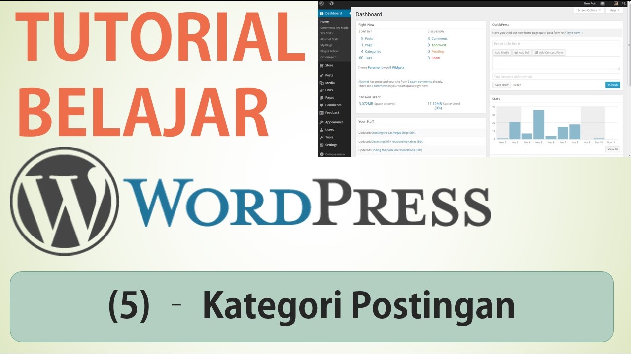 Membuat Kategori Postingan / Category di Wordpress | Tutorial Wordpress (part 5) - YouTube