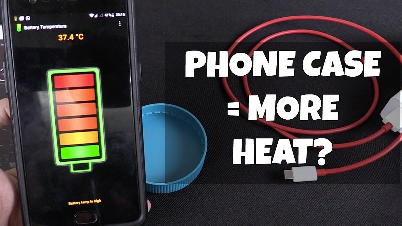 Charging your phone with a case, hotter or not? - YouTube