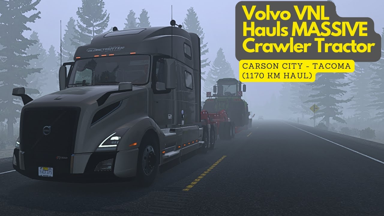 25t of Steel! | ATS 1.50 Beta: Volvo VNL vs. Gigantic Crawler | Carson City - Tacoma (1170 Km ...