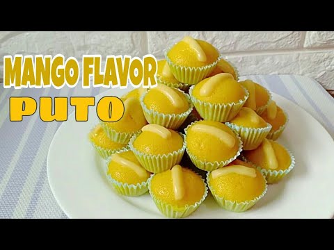 MANGO FLAVOR PUTO || How To Make Puto - YouTube