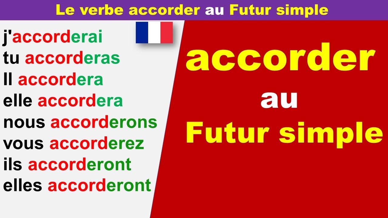 Le verbe accorder au Futur simple - YouTube