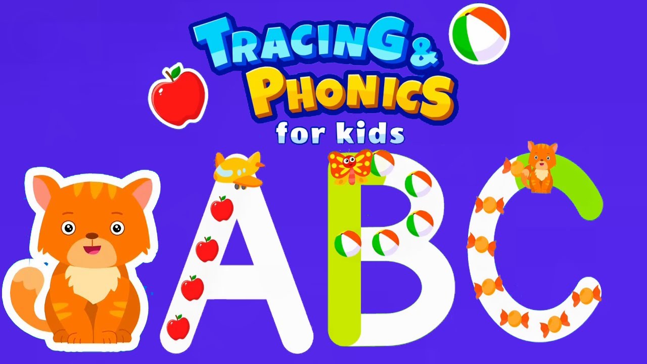 Learn ABC and Tracing Phonics for Kids – Uppercase and Lowercase A to Z ...