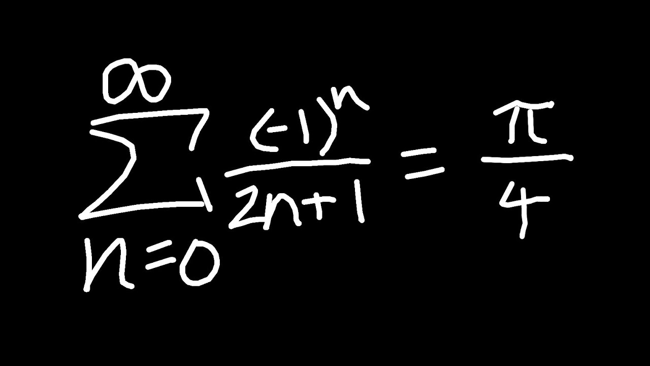 The Alternating Sum Of Odd Reciprocals YouTube The Alternating Sum Of Odd Reciprocals YouTube