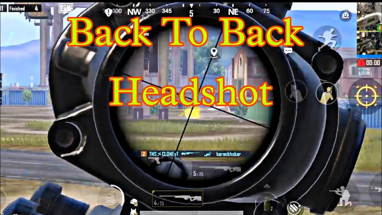 Bgmi Best Sniping Gameplay || Back To Back Headshot || Pur Gaming - YouTube
