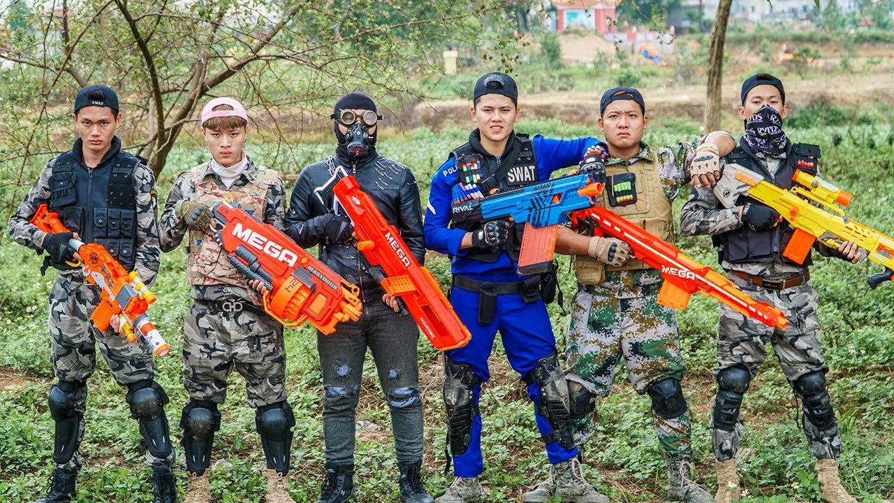 LTT Game Nerf War : Winter Warriors SEAL X Nerf Guns Fight Criminal ...