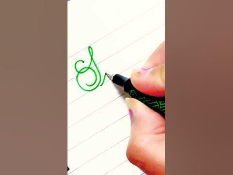 "Sarah" in cursive writing #shorts #youtubeshorts #calligraphy #cursive ...