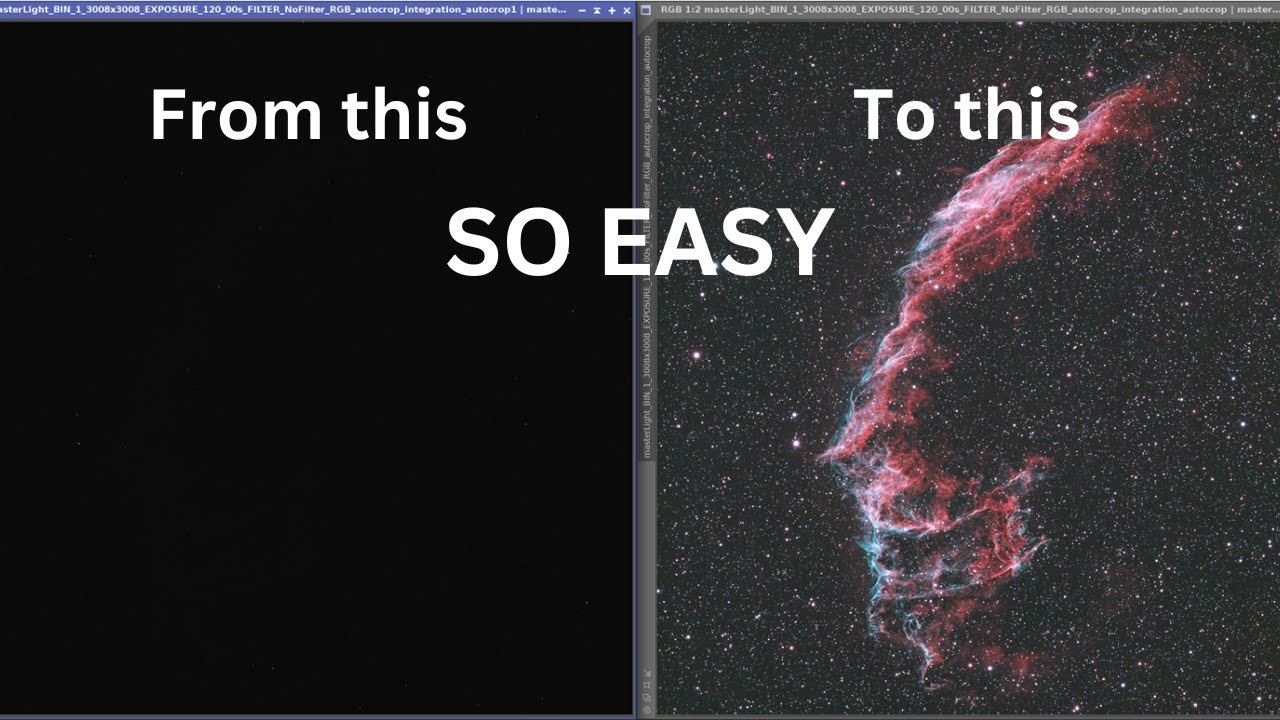 Beginner Post Processing Tutorial Including Follow Along Data | Pixinsight Tutotial - YouTube
