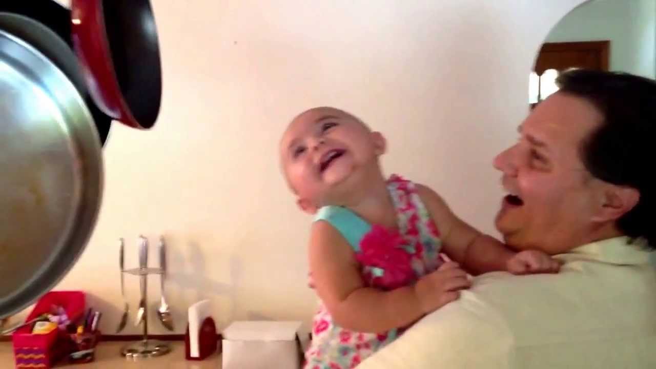 Baby laughing with daddy - YouTube