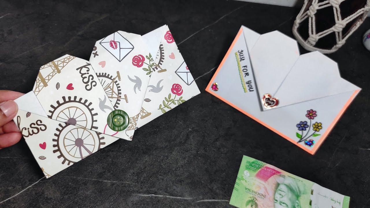 Easy Paper Envelope - How To Fold Origami Envelope - YouTube