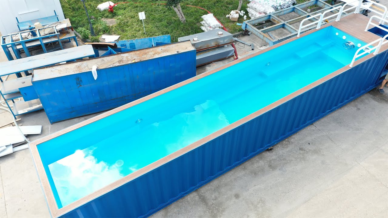 Let's take a look at the introduction of the container swimming pool ...