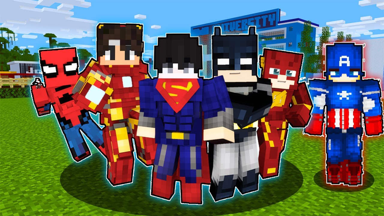 Best of Minecraft - SUPER HEROES | OMO City - YouTube