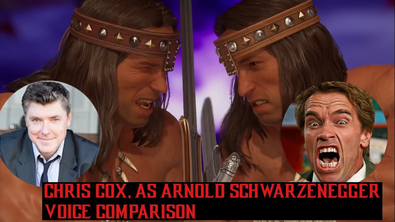 CHRIS COX Voice Comparison with Arnold Schwarzenegger - Mortal Kombat 1 ...