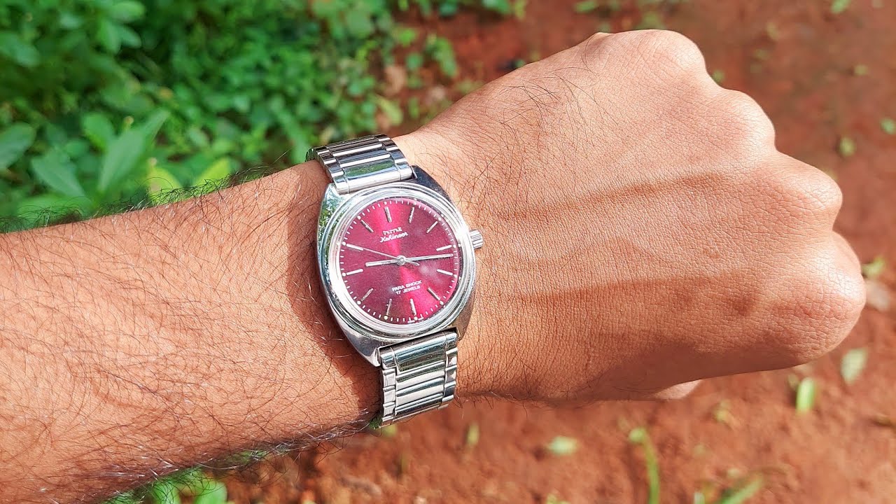 HMT kohinoor maroon dial mechanical watch 😍 History of hmt , how to buy ...