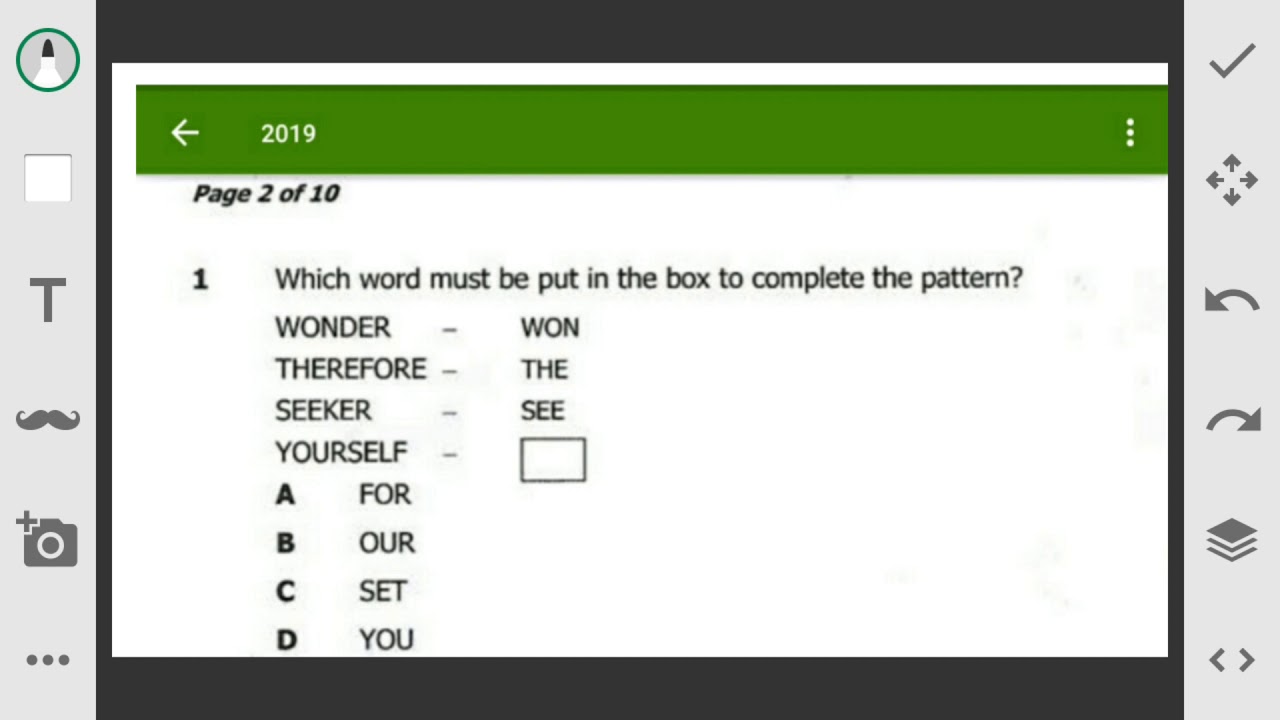 Solving special paper 1 pattern question - YouTube
