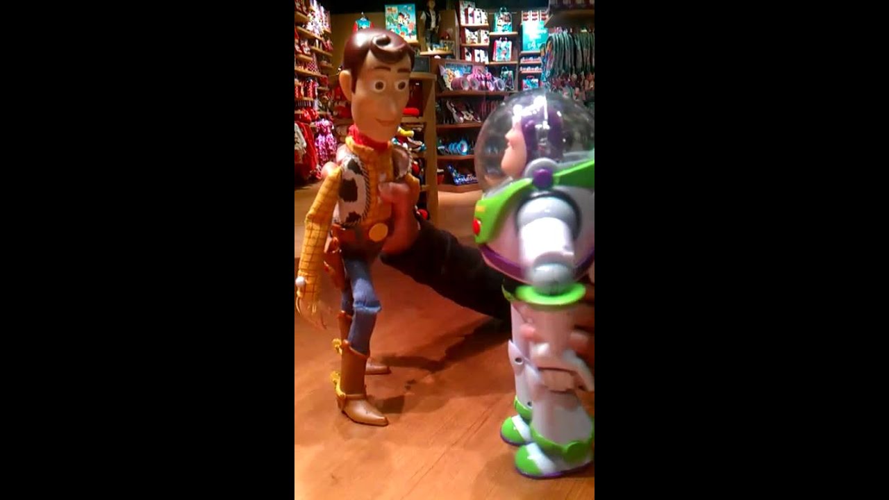 Toy Story scene in the Disney Store - YouTube