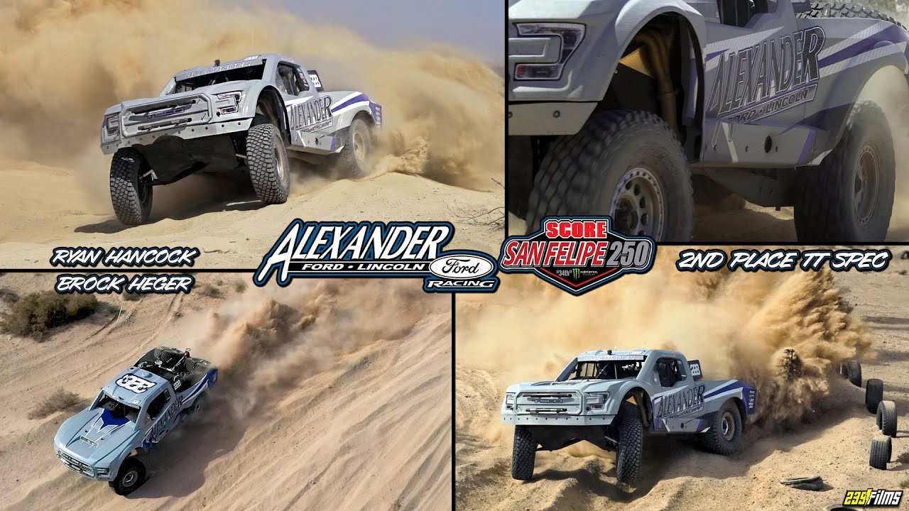 Alexander Racing takes 2nd at the 34th SCORE San Felipe 250 - YouTube