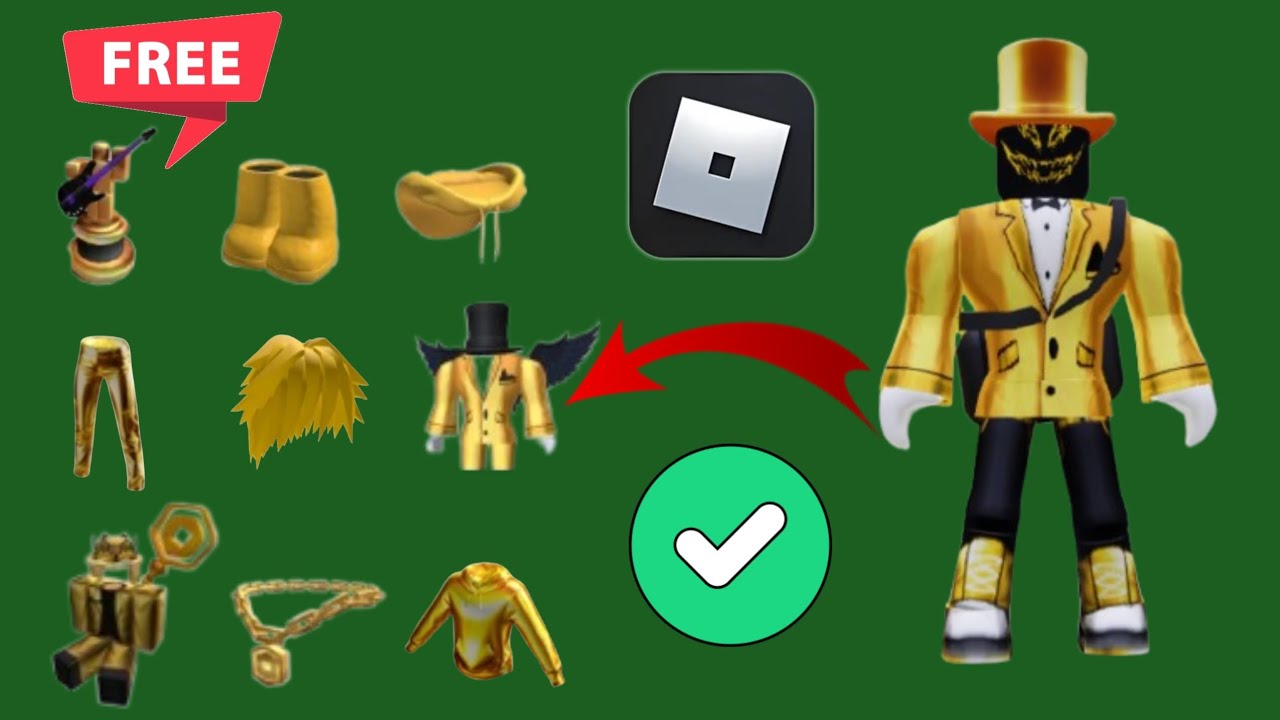 (OBJETS EN OR). Comment obtenir des objets en or gratuits dans Roblox ...