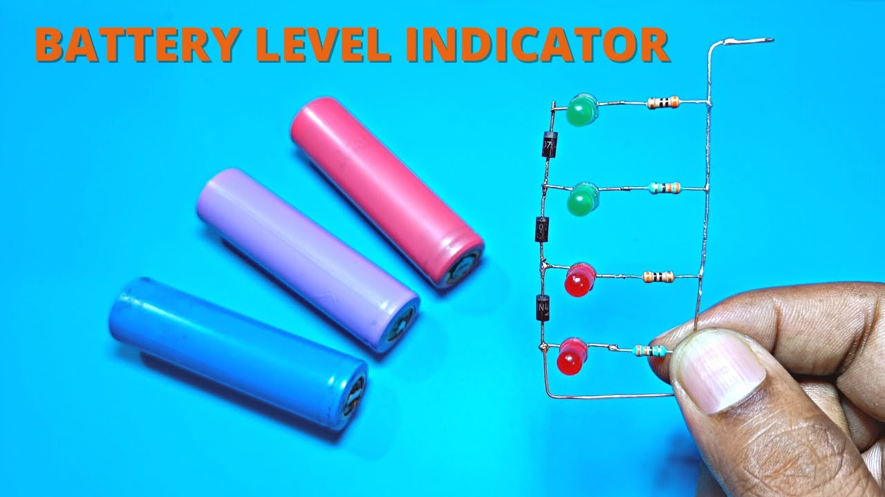 | New Idea | How to make Simple 3.7v Battery Level indicator circuit at ...