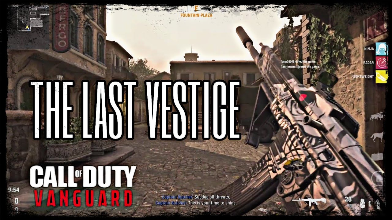 THE LAST VESTIGE LEGENDARY BLUEPRINT - REVIEW - VANGUARD - YouTube