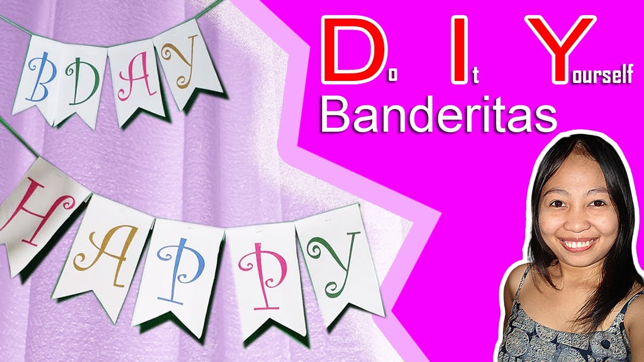 DIY Banderitas | Birthday Decoration in 8 minutes | Budget Friendly ...