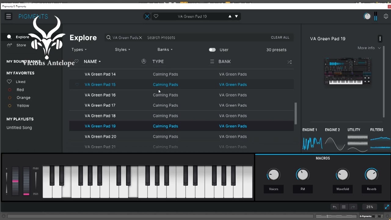 Arturia Pigments & Analog Lab Presets - Green Pads - Vicious Antelope ...