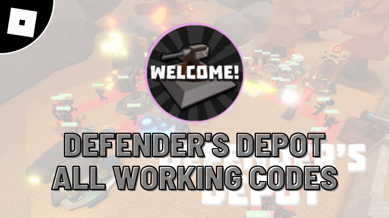 all working codes in Defender's Depot - Tower Defense roblox - YouTube