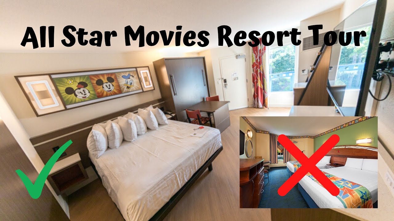 Disney's All Star Movies Refurbished Room and Resort Tour - YouTube