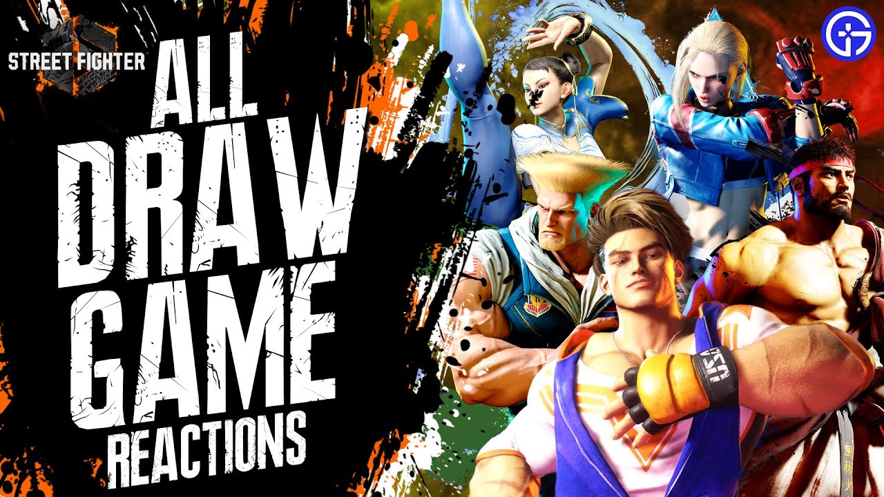 Street Fighter 6 - All Characters Draw Animations #streetfighter6 #sf6 ...