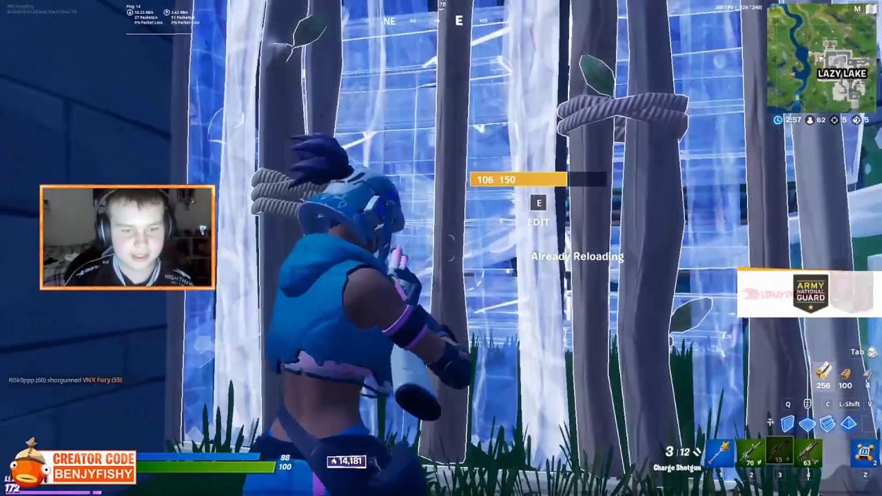 Letshe Tried to Stream Snipe NRG benjyfishy in Fortnite Solo Arena ...