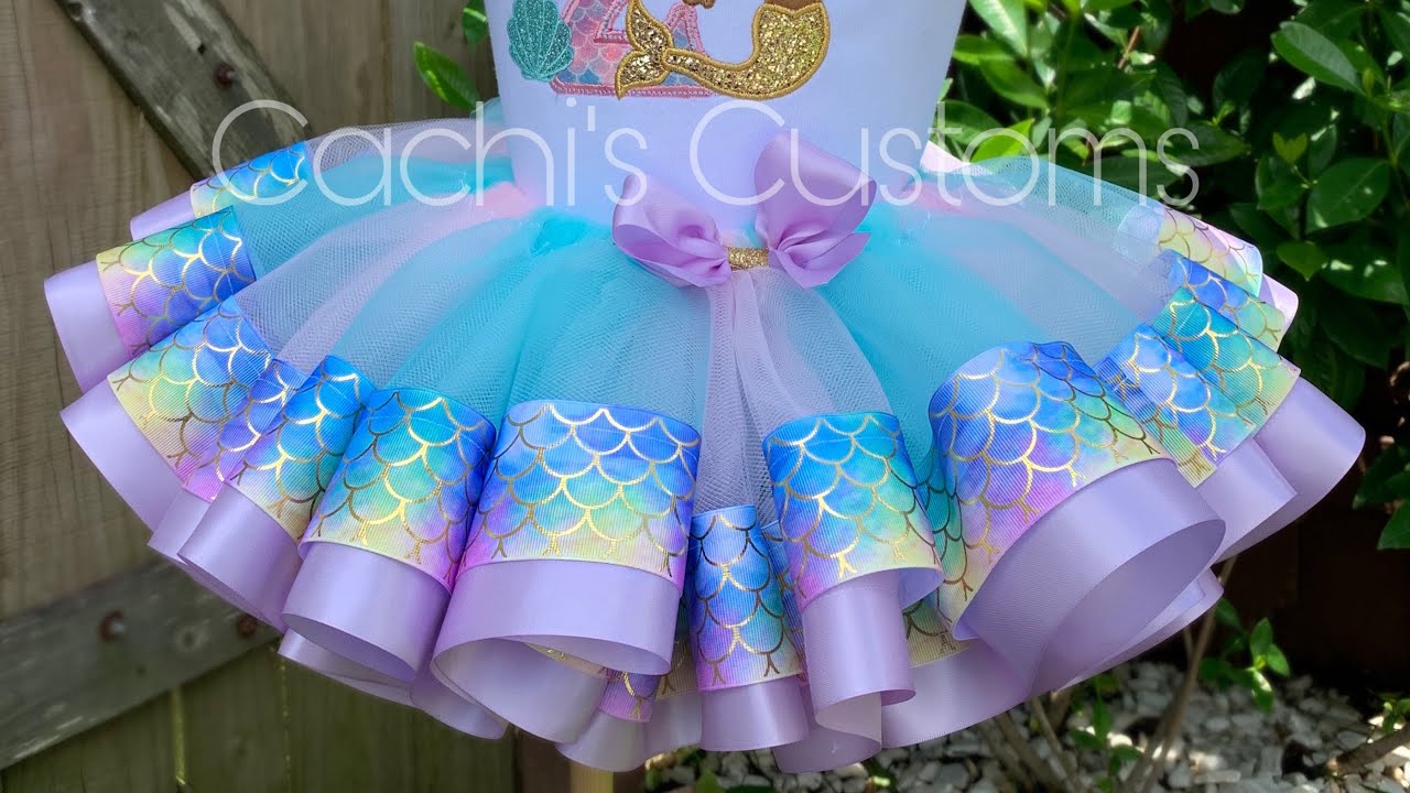 2 Colored Tulle Tutu - YouTube