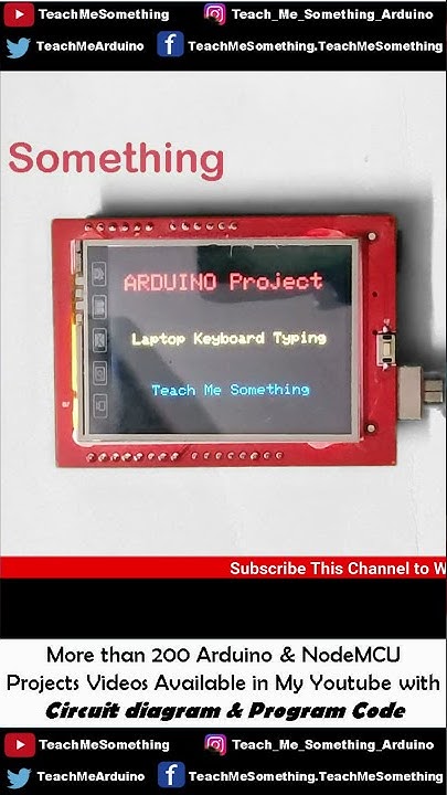 TFT LCD Keyboard Project - YouTube