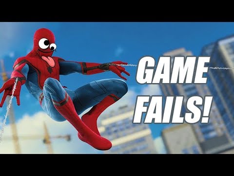 Marvels Spider-Man FAIL Compilation! - Game Fails - YouTube