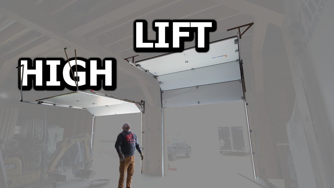 Installing High Lift Garage Doors - YouTube