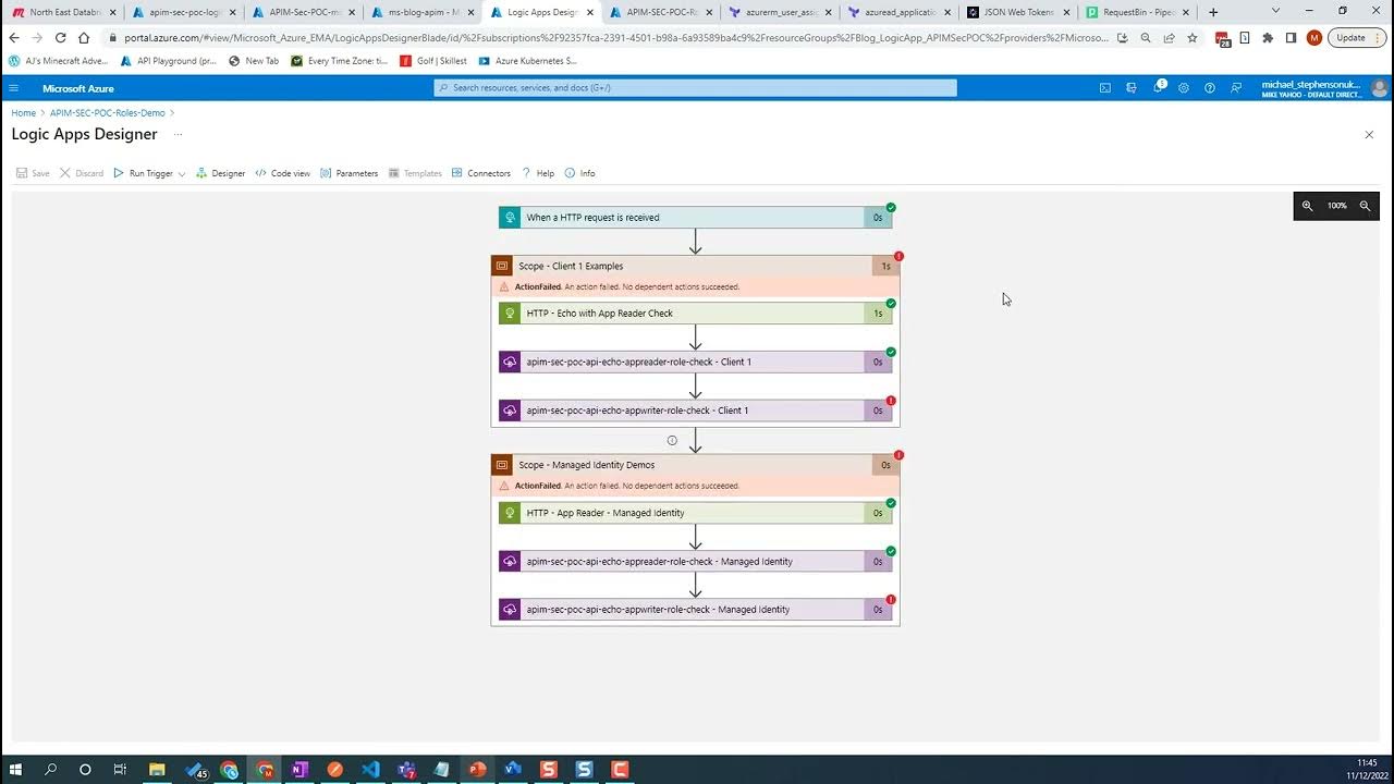 Logic Apps, APIM, Azure AD, AppRoles and Terraform - YouTube