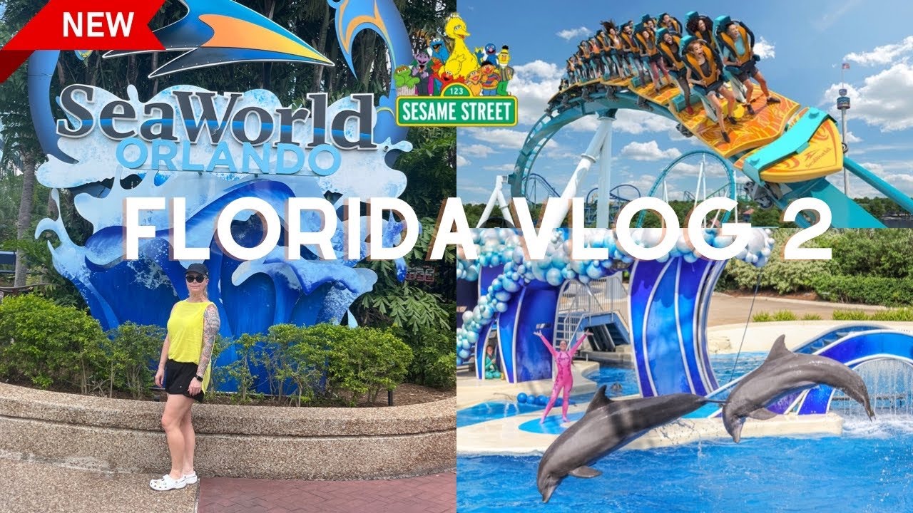 Florida Vlog 2 Seaworld Orlando august 2023 ride povs 4k - YouTube
