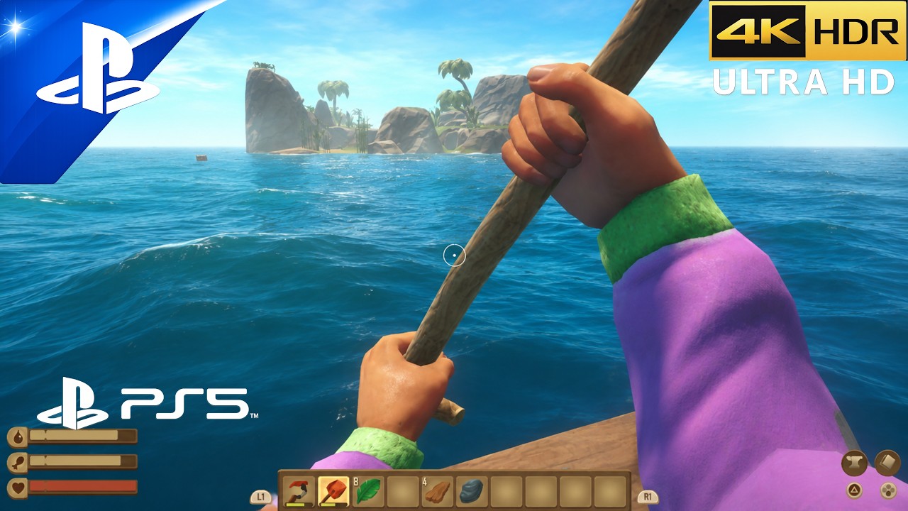 RAFT PS5 Gameplay – Surviving the Endless Ocean in 4K 60 FPS - YouTube