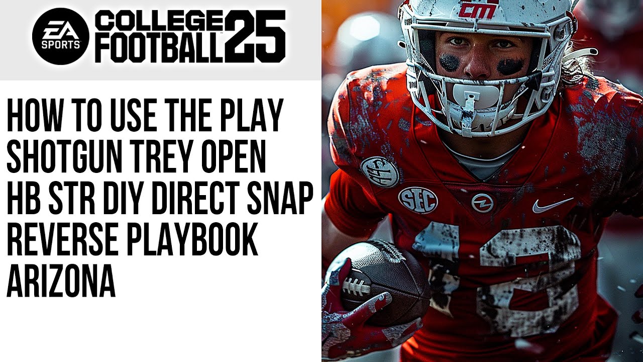 HOW TO USE THE PLAY SHOTGUN TREY OPEN HB STR DIY DIRECT SNAP REVERSE ...
