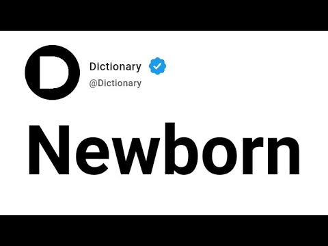 Newborn Meaning In English - YouTube